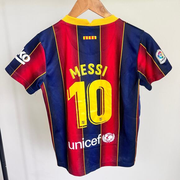 Nike | Shirts & Tops | Youth Lionel Messi Rakuten Barcelona Fc La Liga ...